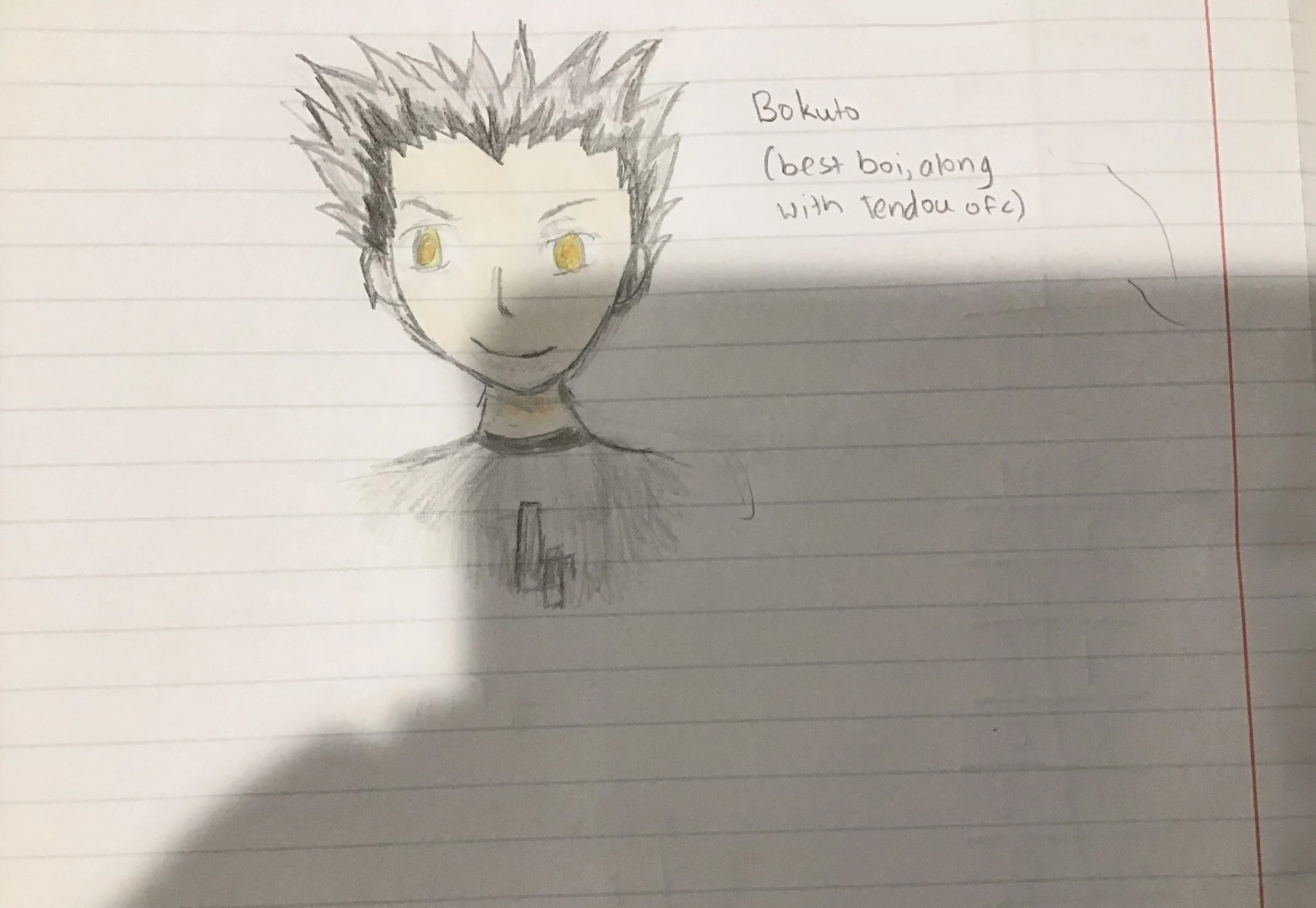 I did a lil’ drawing of Bokuto!!! | Fandom