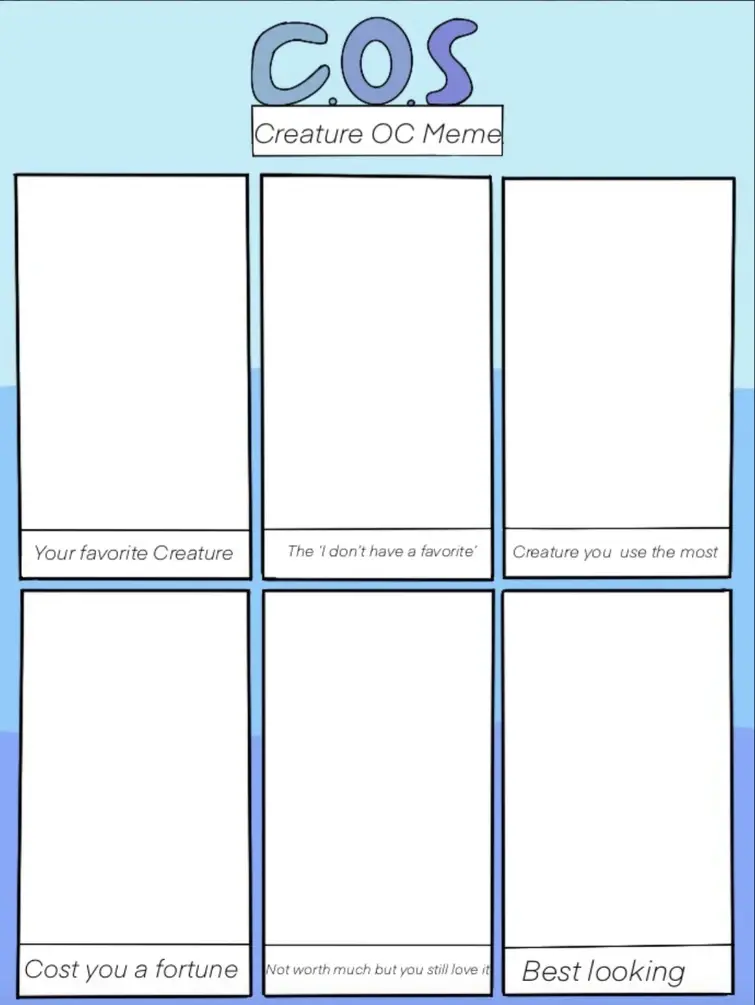 gonna do this cos creature oc meme template thing | Fandom