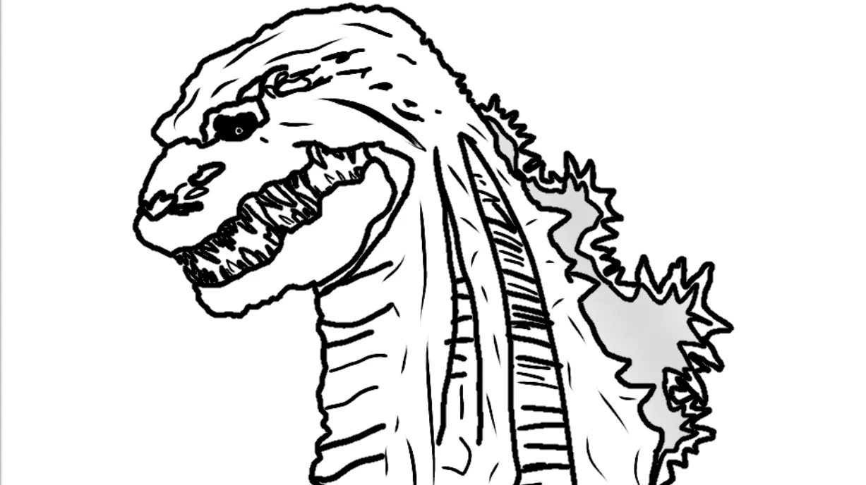 Godzilla vs. Gigan Drawing | Fandom