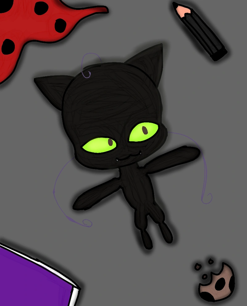 A Drawing of Plagg that I have made. | Fandom