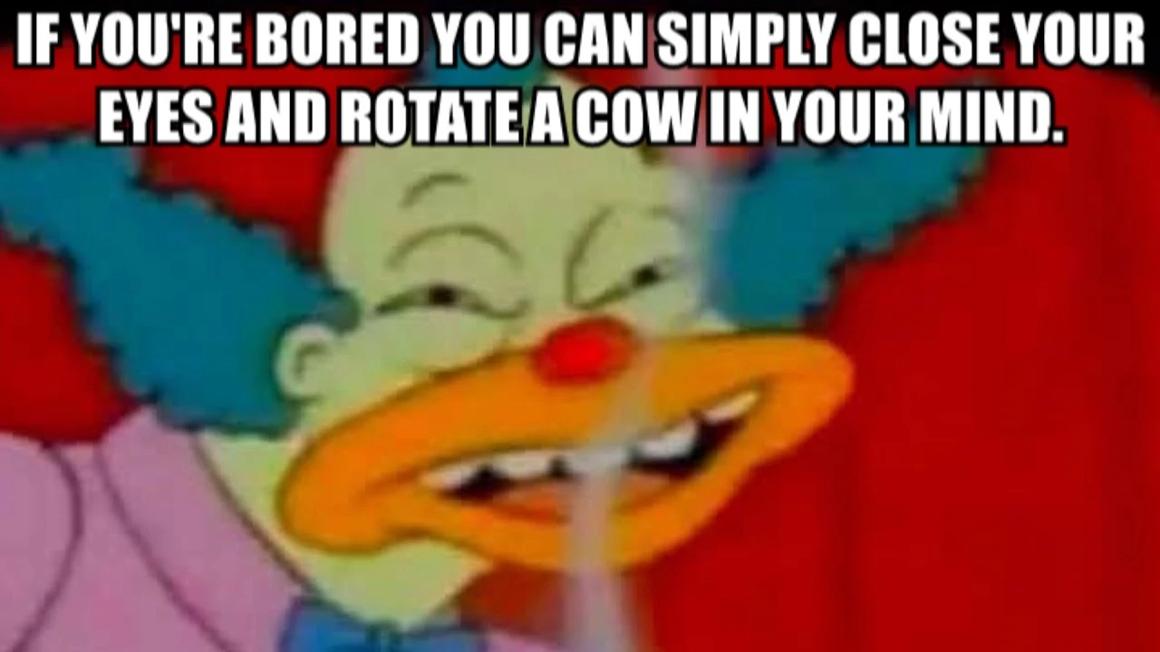 rotate a cow in your mind | Fandom