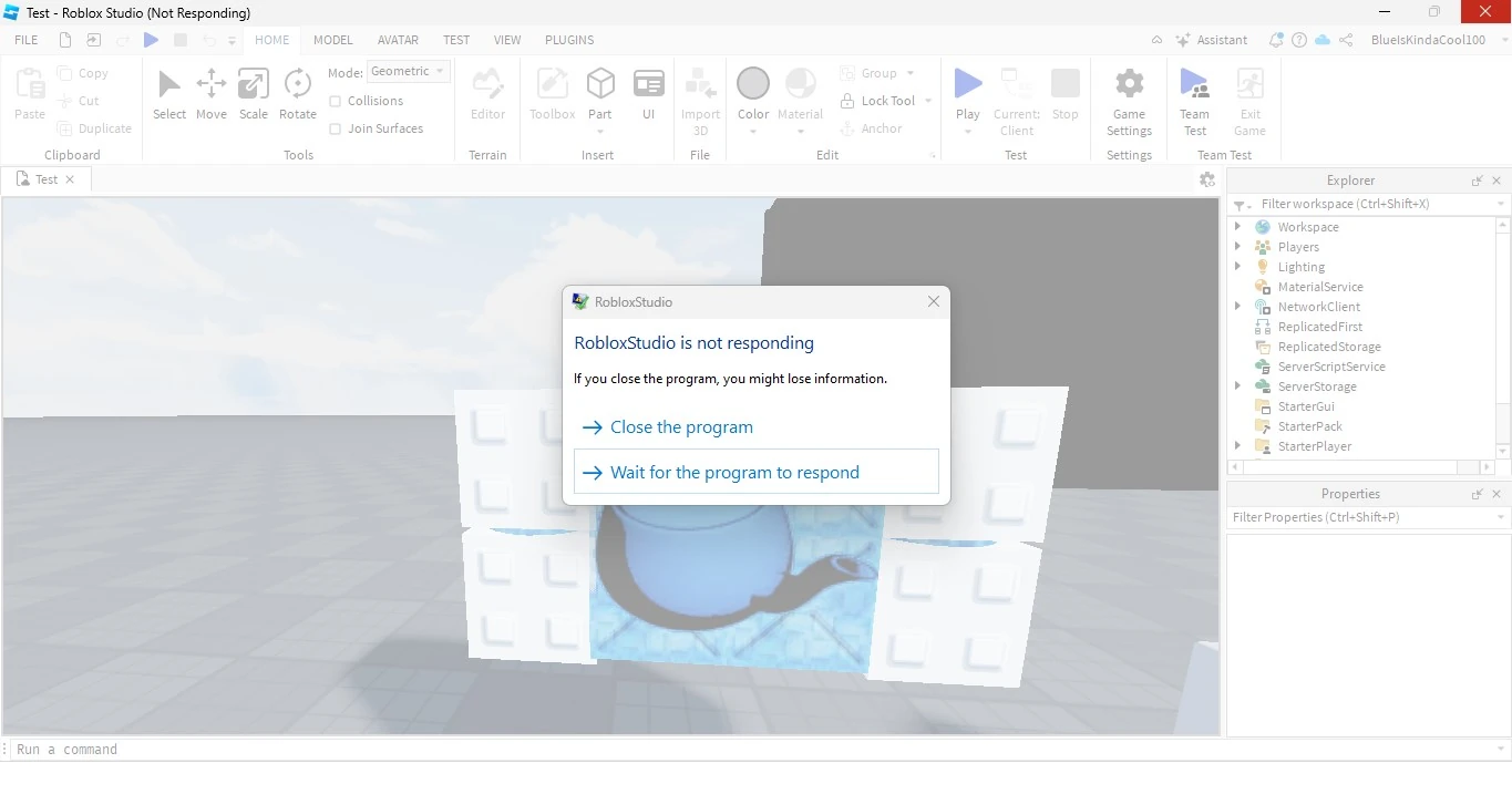 Cesus causing roblox studio to crash. How to fix? | Fandom