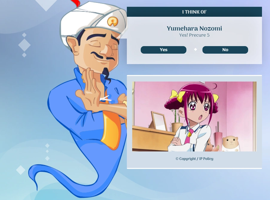 Akinator tries to guess Miyuki | Fandom