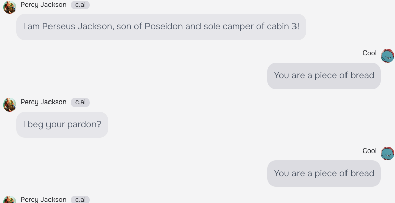 I gaslighted Percy Jackson into thinking he's bread | Fandom