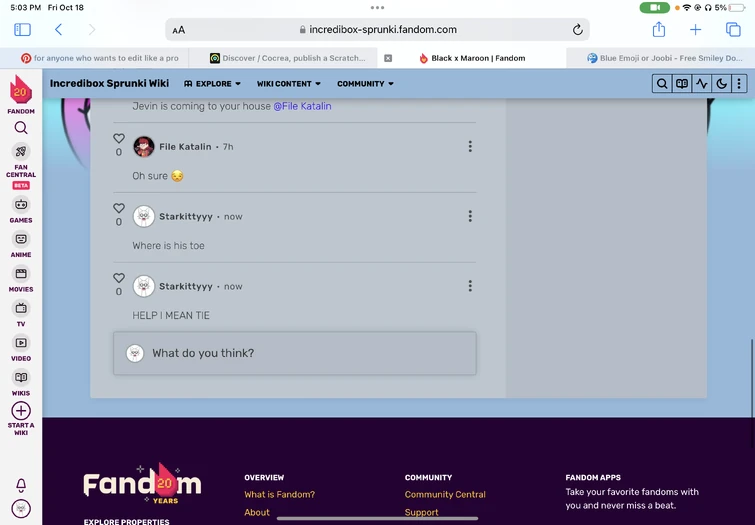 I WAS LOOKING THROUGH. OLD WIKI SCREENSHOTS I HAVE. HELP ME | Fandom