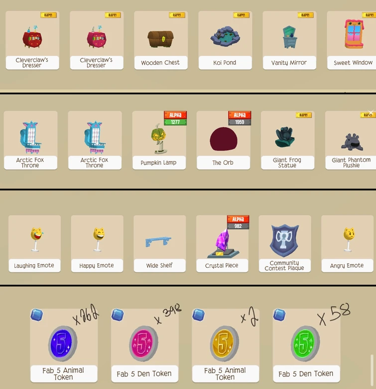 Lf ajc items | Fandom