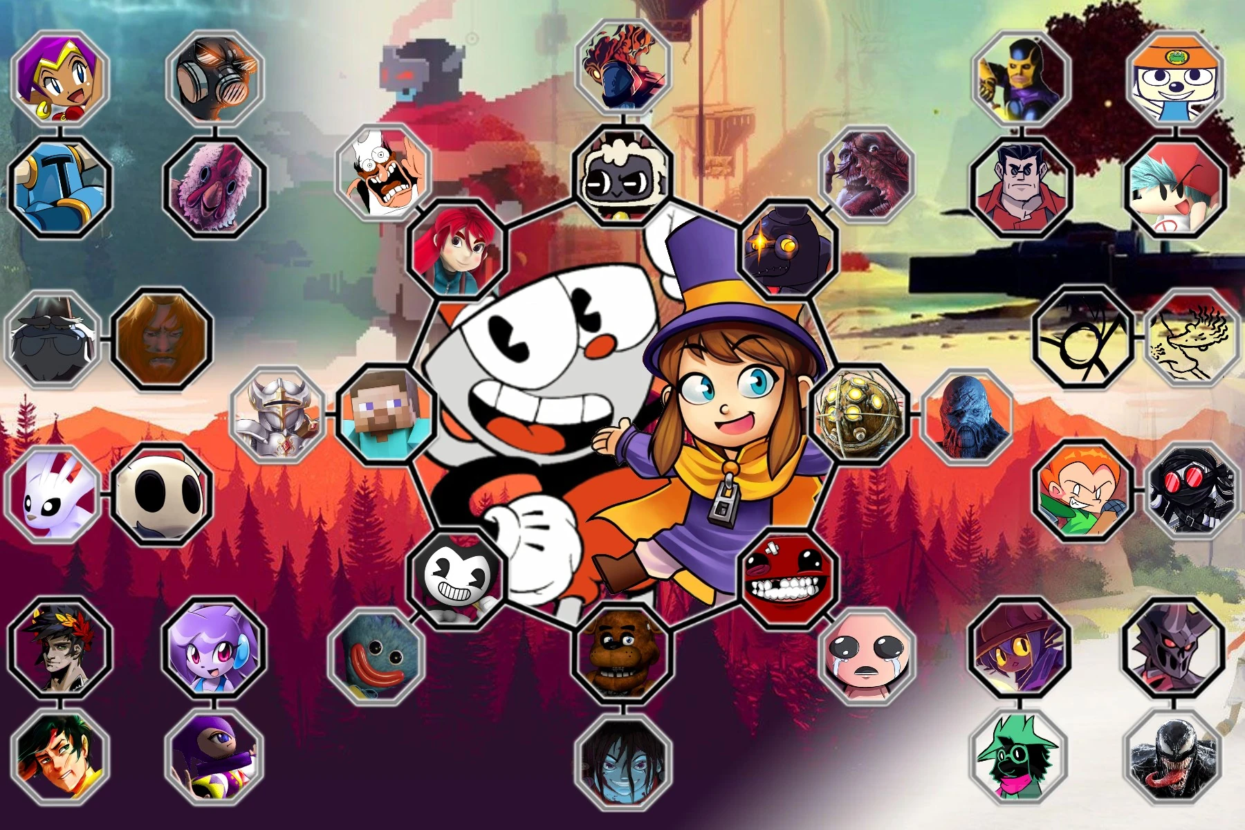 Indie Game Matchup Wheel. I tried to get a few underrated games in ...