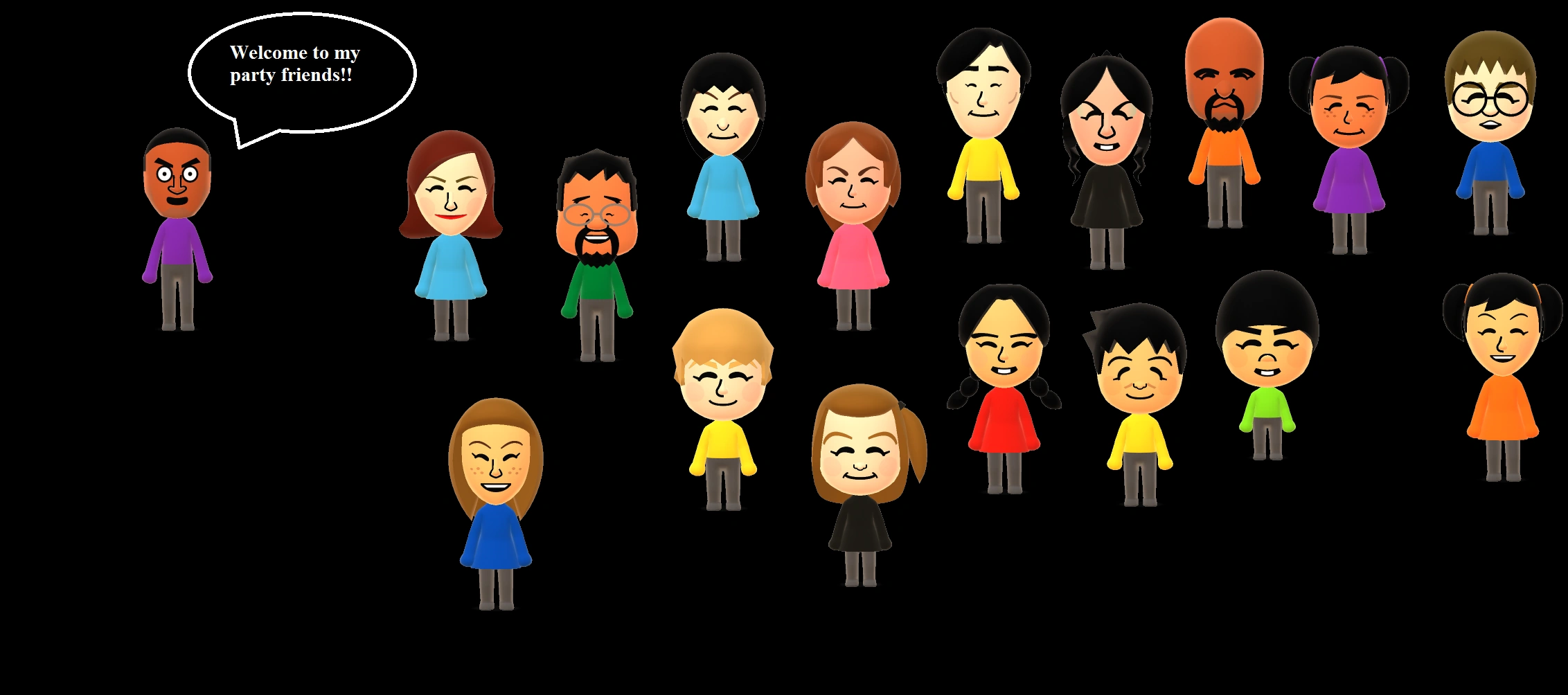 Making a party with my favorite Miis | Fandom