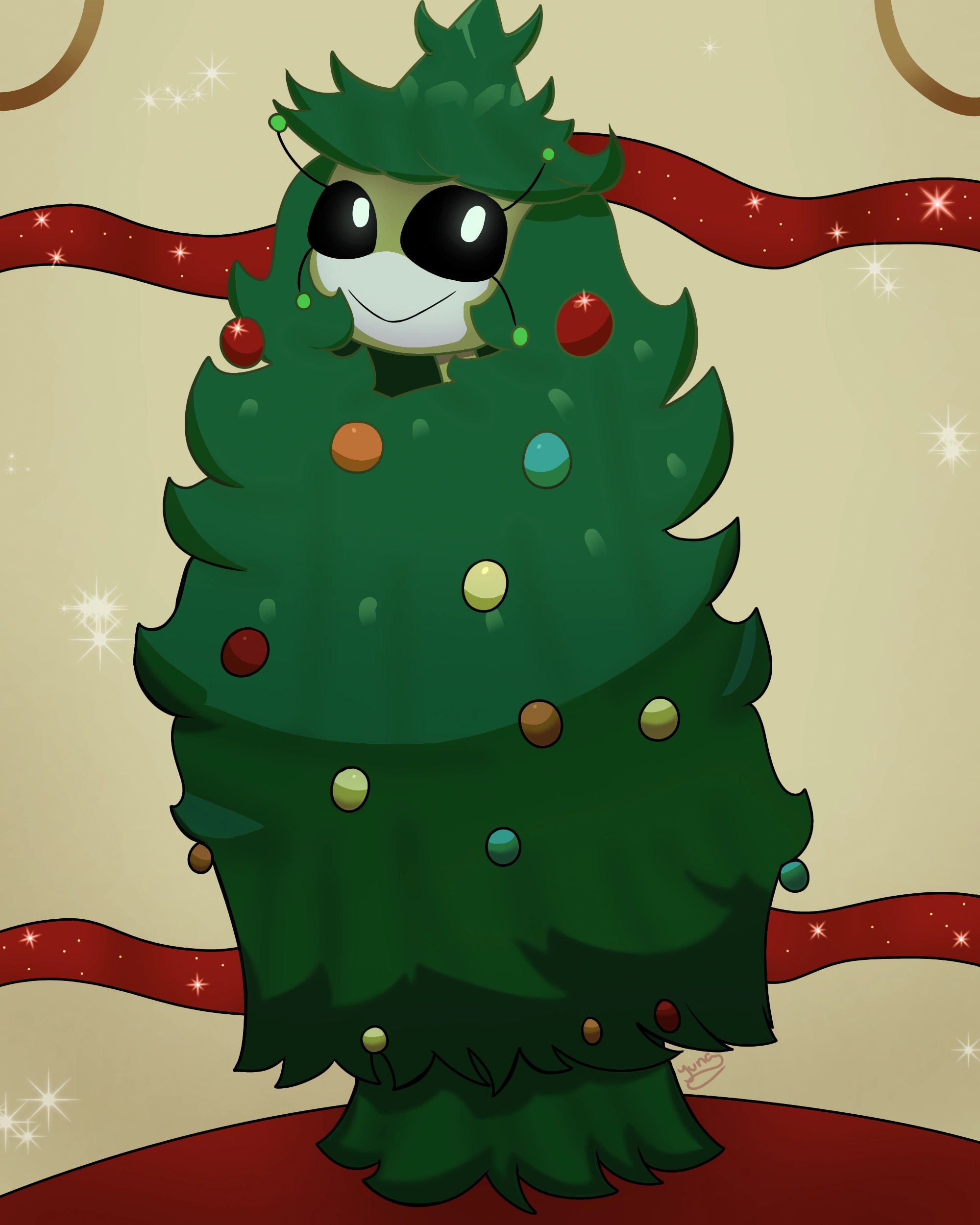 OC drawing I made to celebrate Christmas | Fandom