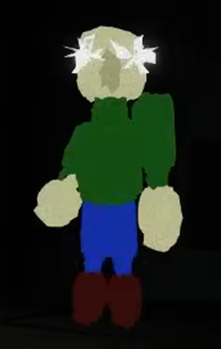 Here's A Good Look At The Baldi That Flies Toward You Extremely Quick In Baldi's Basics ...