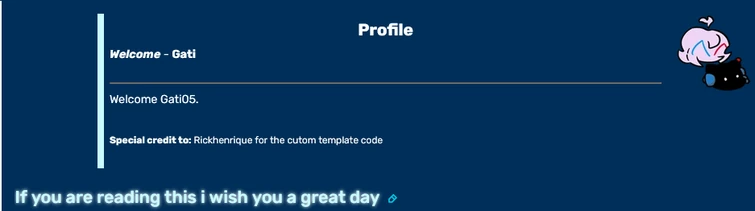 Adding something new to my profile | Fandom