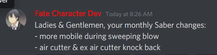 THESE MONTHLY SABER CHANGES YEAAAA | Fandom