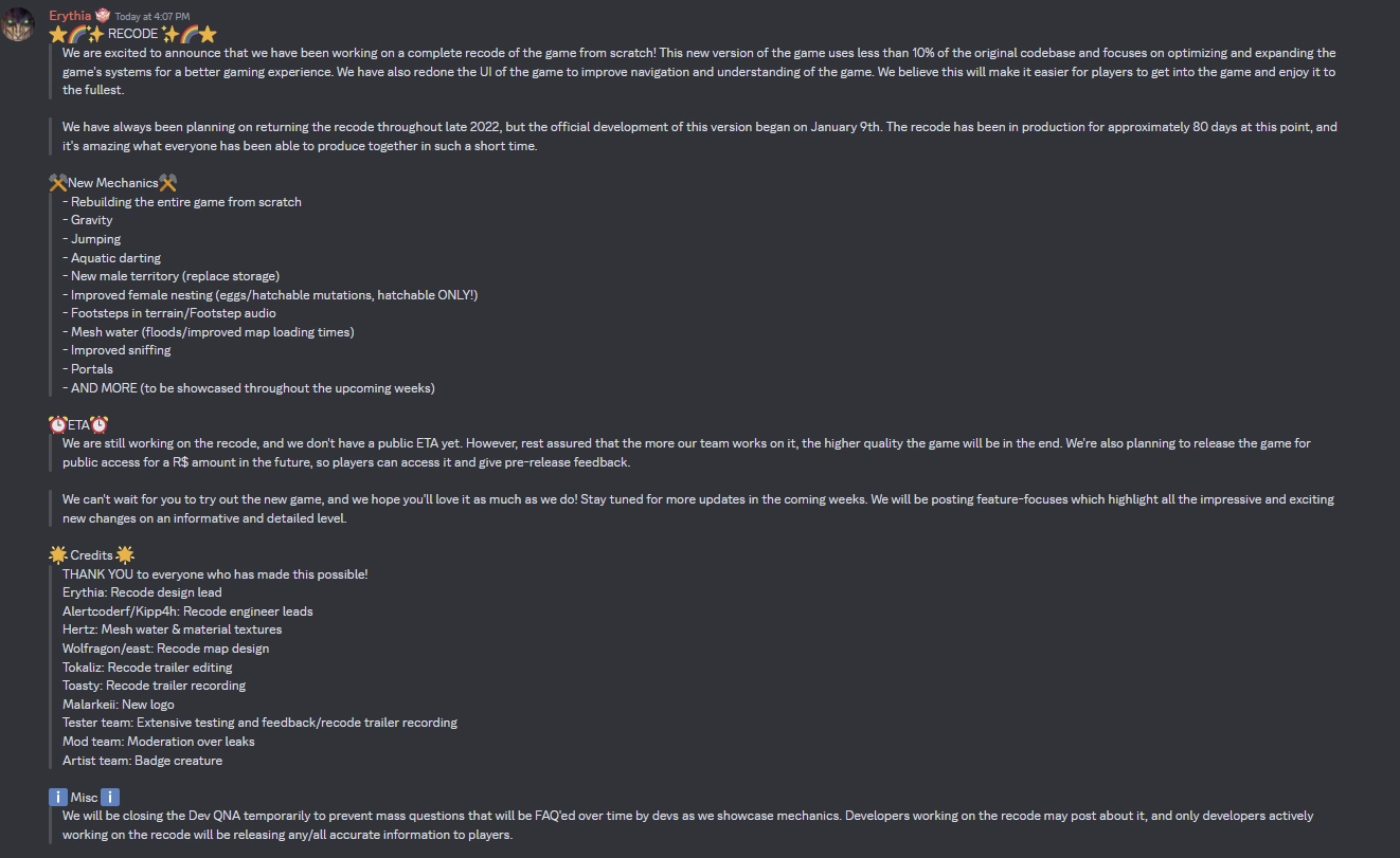 Dev Feed Leak Logs | THE RECODE - NEW UI, JUMPING, MAP, AND MORE! | Fandom
