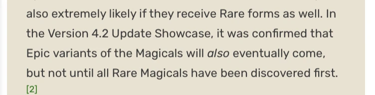 If Epic Magicals are confirmed then shouldn't they be part of the ...