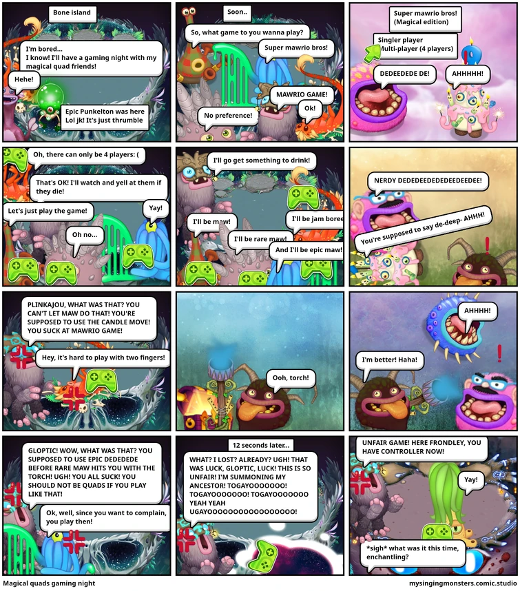 Magical quad game night! | Fandom