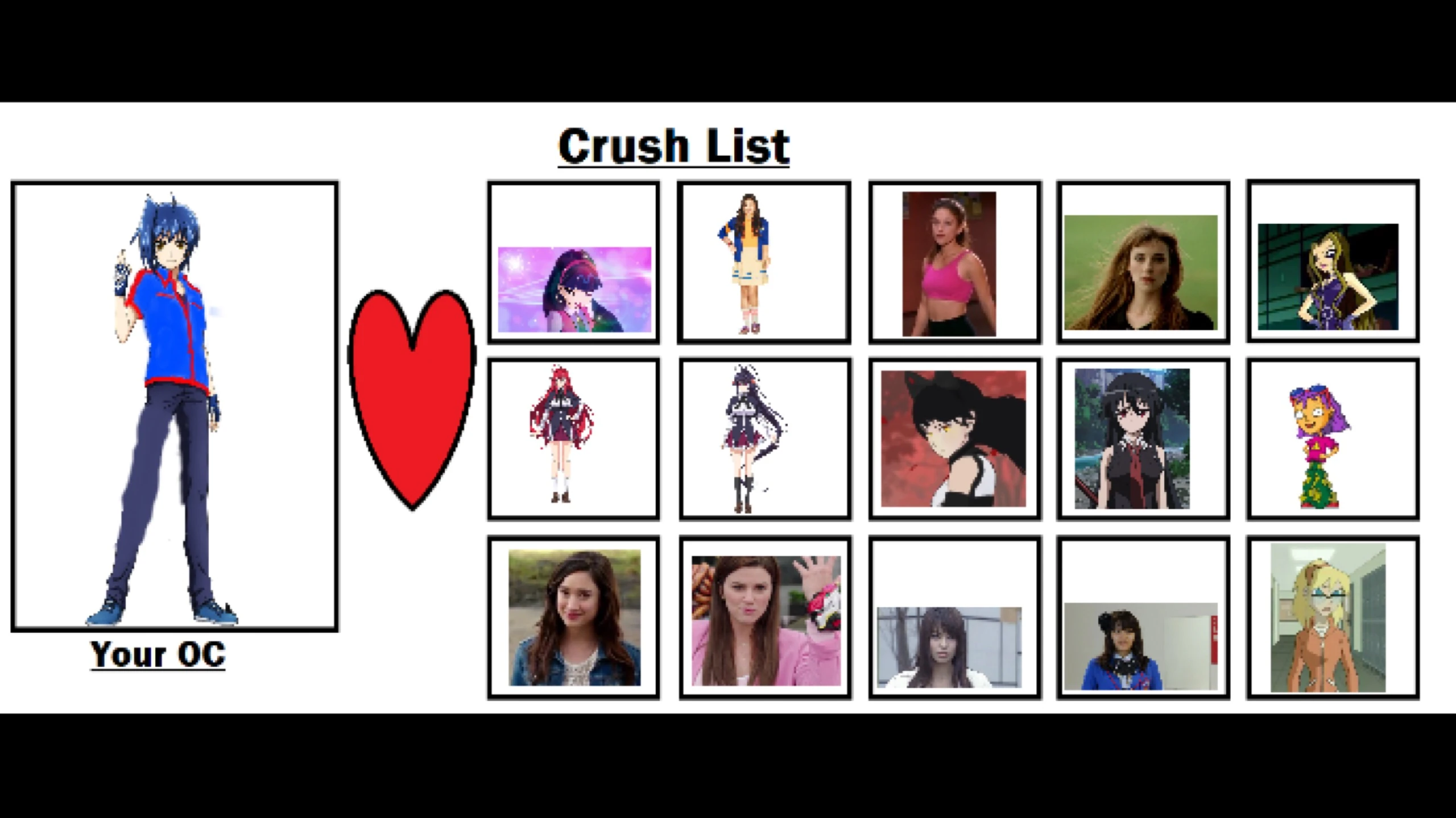 My Crush list Meme | Fandom