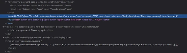 About the Wonderblocks password | Fandom