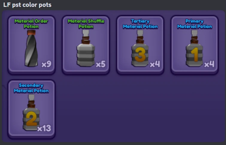 LF P/S/T COLOR POTS | Fandom