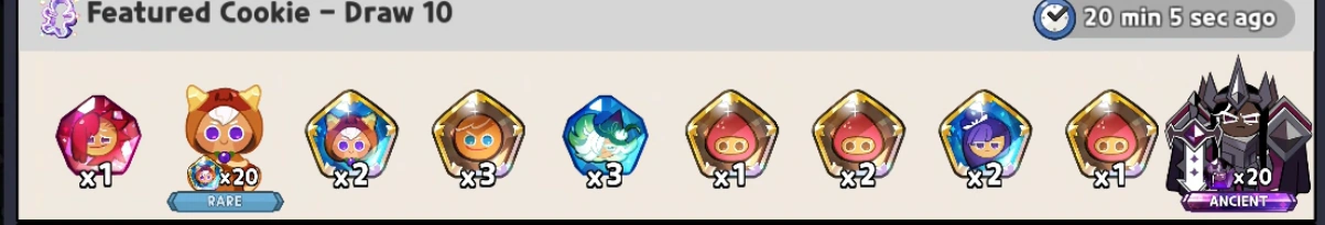 decided to log into cookie game yesterday for the first time in 35 ...