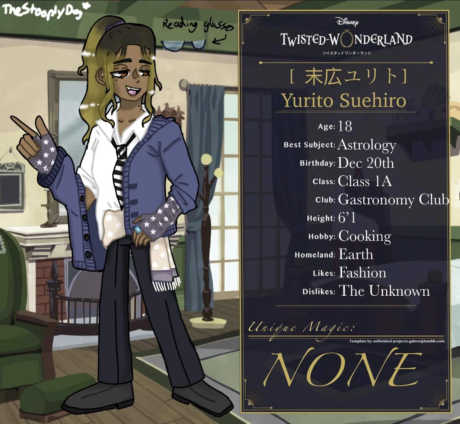 Yurito Suehiro // Another Yuusona! TWST Art | Fandom