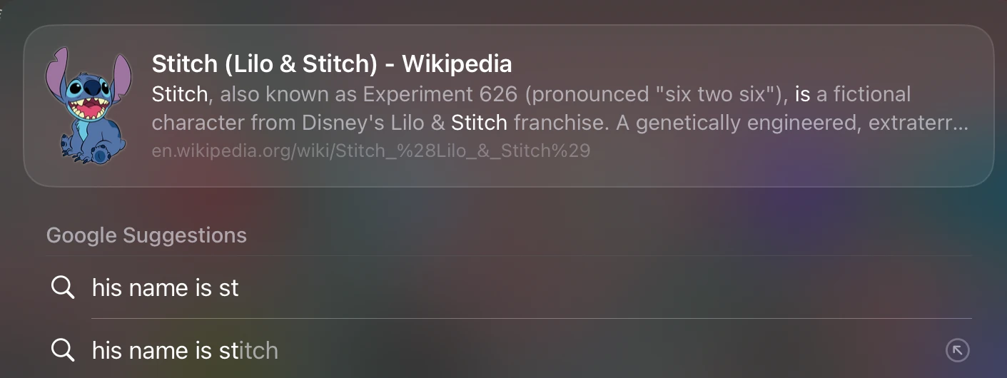 His name is stitch | Fandom