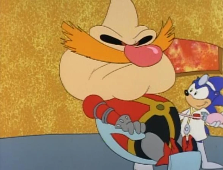 Bro what's happenin' to Robotnik's head? | Fandom
