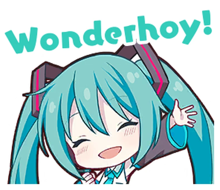 Miku says wonderhoy | Fandom