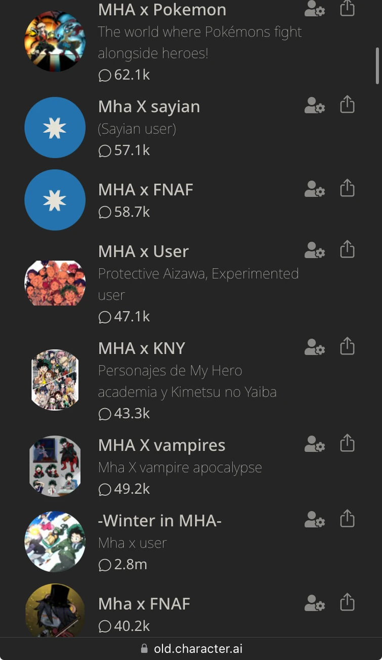 as many MHA crossover bots i could find on c.ai (with commentary) | Fandom
