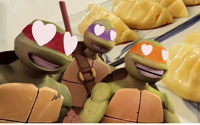 Donatello, Raphael and Michaelango in feast of fiction | Fandom
