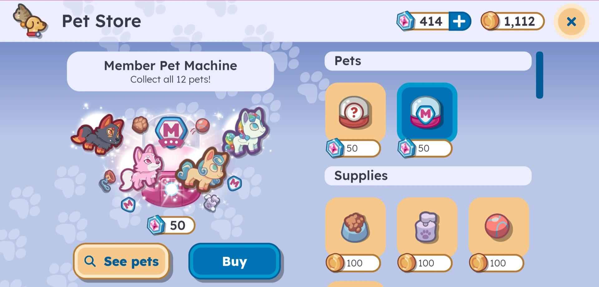 Update Notes - The Member Pet Machine Added! | Fandom