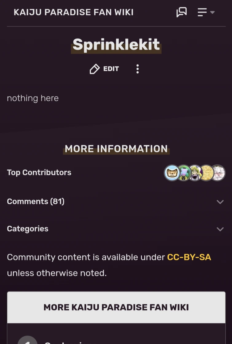 Someone vandalized sprinklekit's page | Fandom