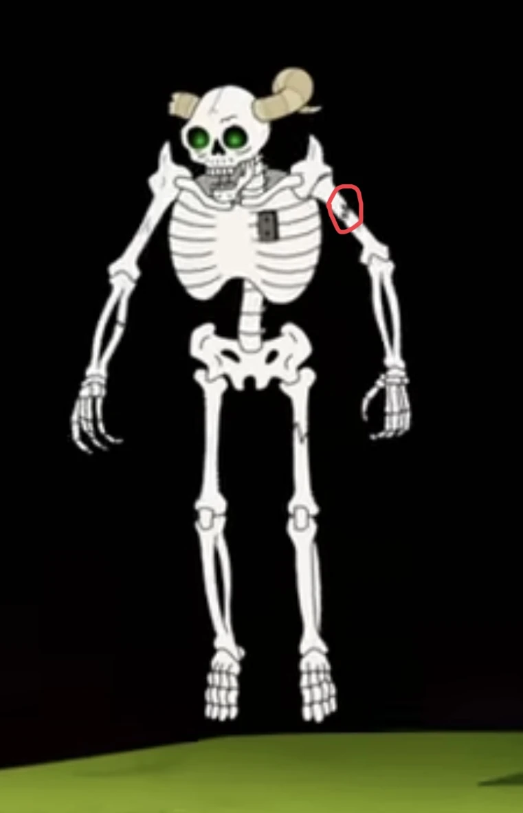 Just realised now that Billy Lich’s skeleton has a fracture on his ...