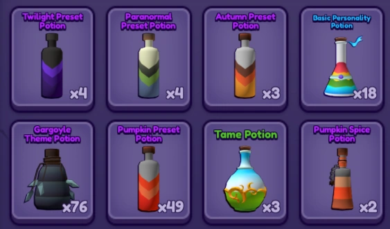 LF: Material shuffle potions. | Fandom