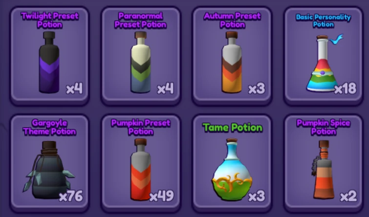 LF: Material shuffle potions. | Fandom