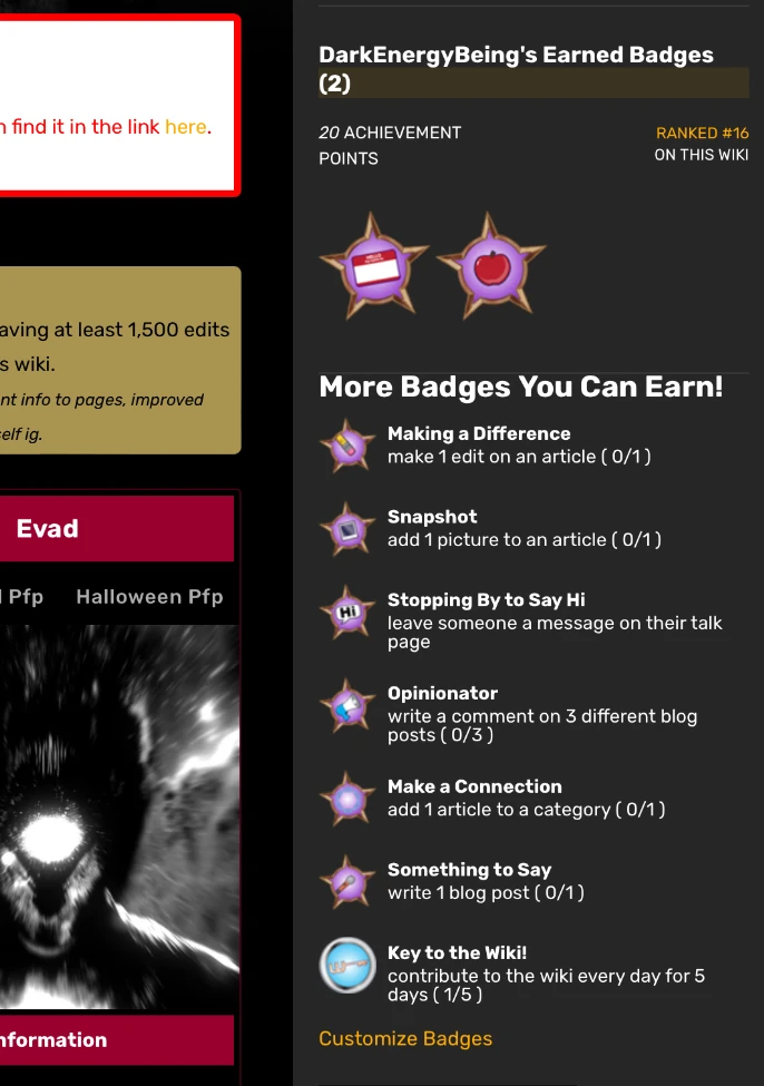 looks like we finally got badges (yay) | Fandom