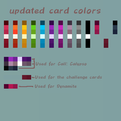 Updated card colors | Fandom