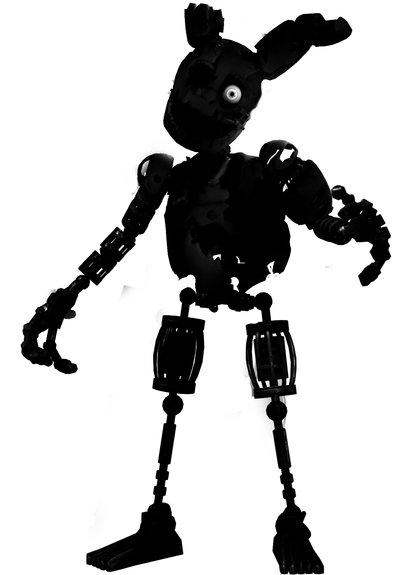 I turned this render of the unused glitchtrap(by ramchop) into dark ...