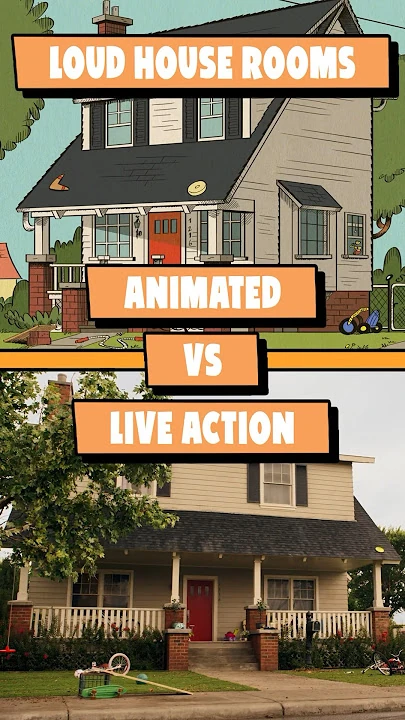 loud house rooms animated vs. live action! #shorts | Fandom