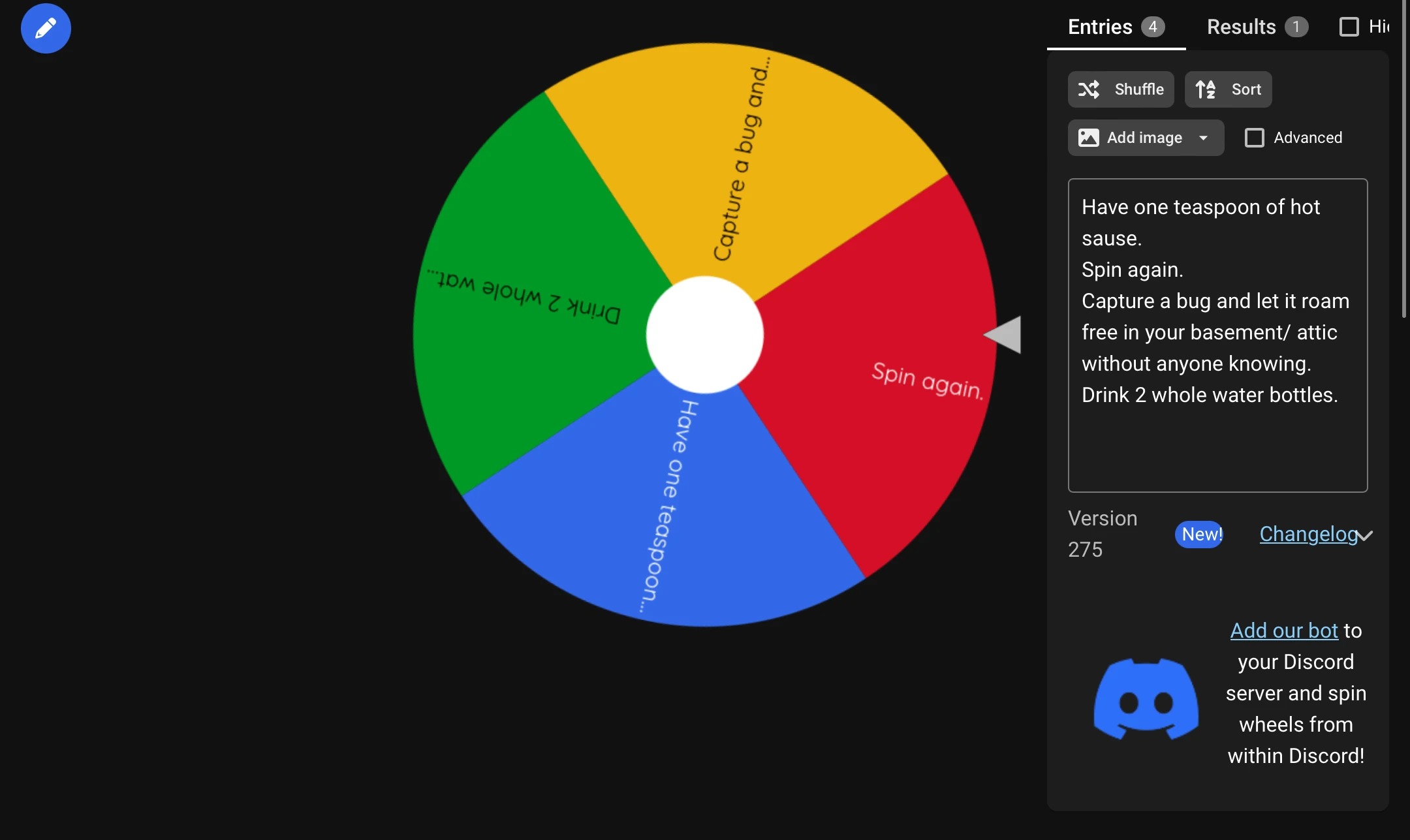 Wheel of despair, spin if you dare | Fandom