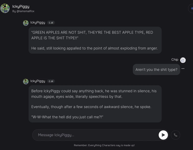 Idk why but I started to start a fight with random character as Chip | Fandom