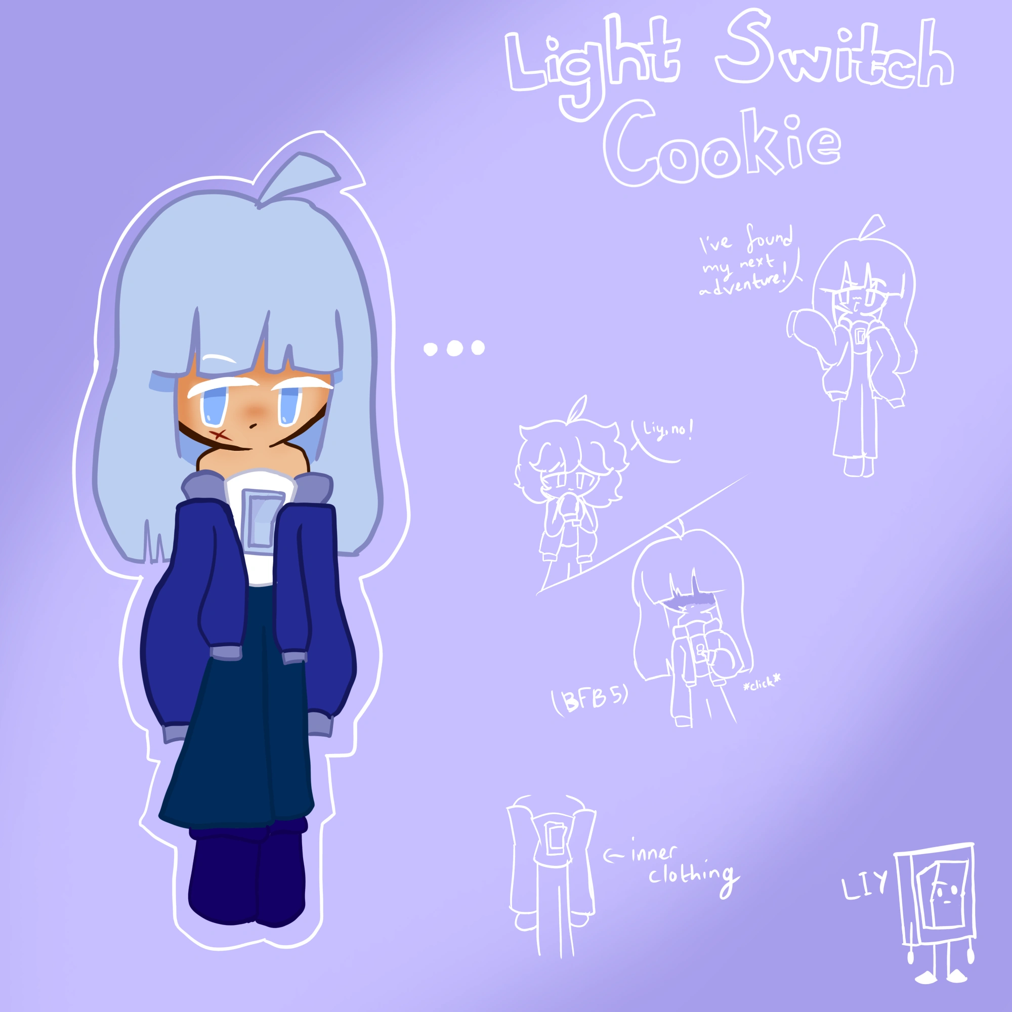 POV: When you forgot to post your finished art (heres the art of liy as a cookie anyways ToT ...