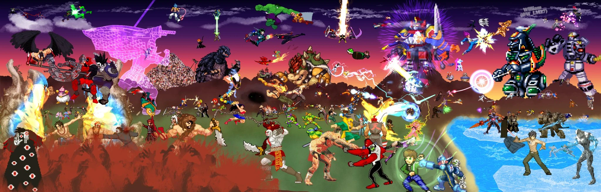 Death Battle Losers Battle Royale Sprite Render | Fandom