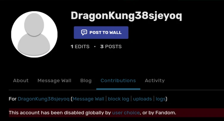 I think I know why their account was disabled lmao | Fandom