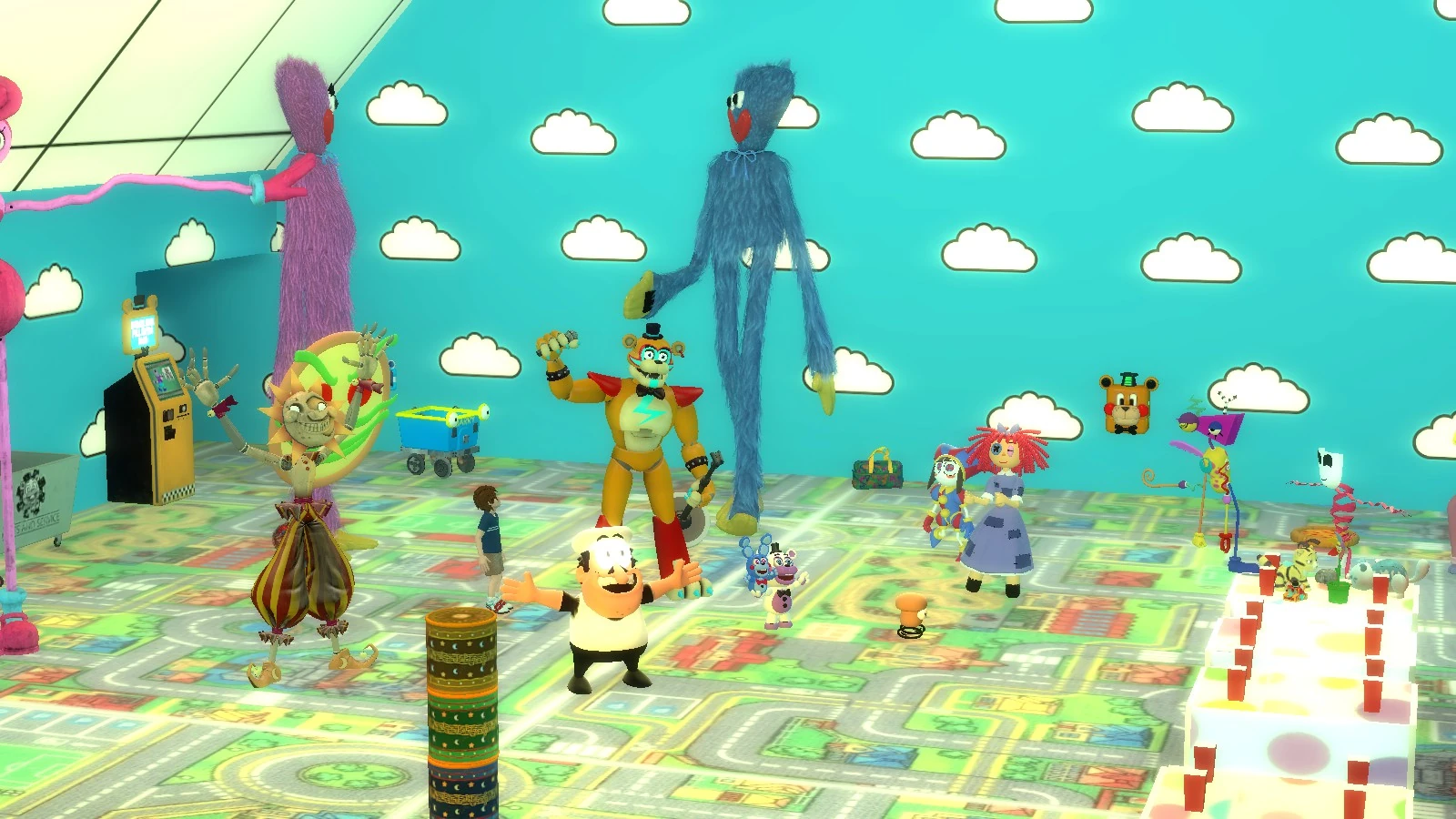 Everyone partying in Level Fun! | Fandom