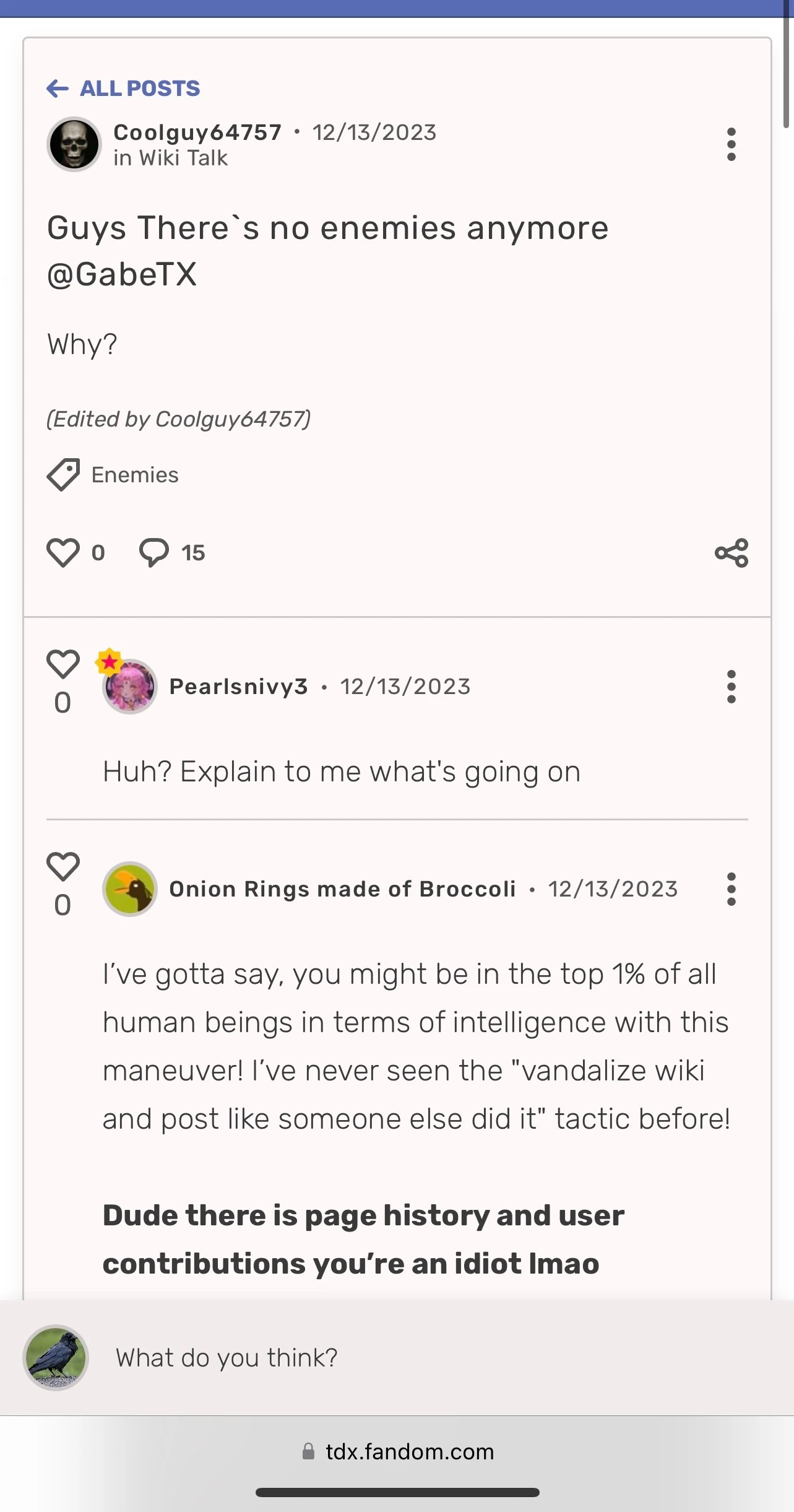 Who remembers this post | Fandom