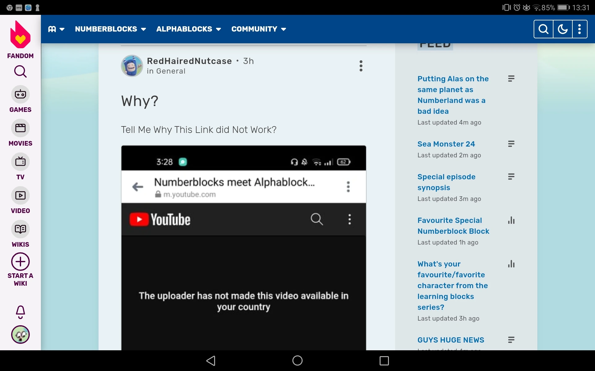 *randomly looking at posts* | Fandom