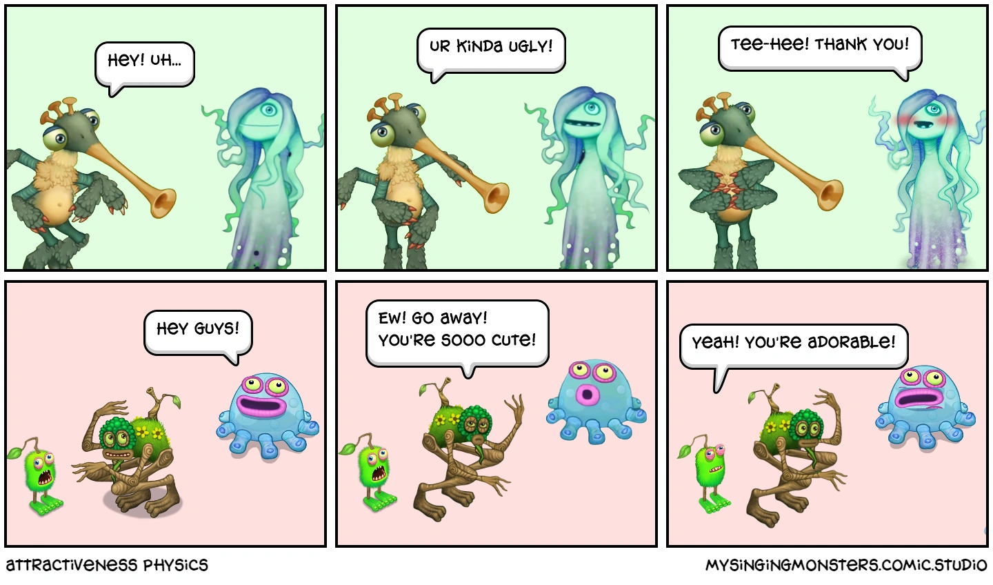 Nice vs mean in monster world | Fandom