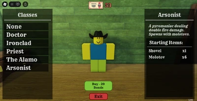 Classes | Dead Rails Wiki | Fandom