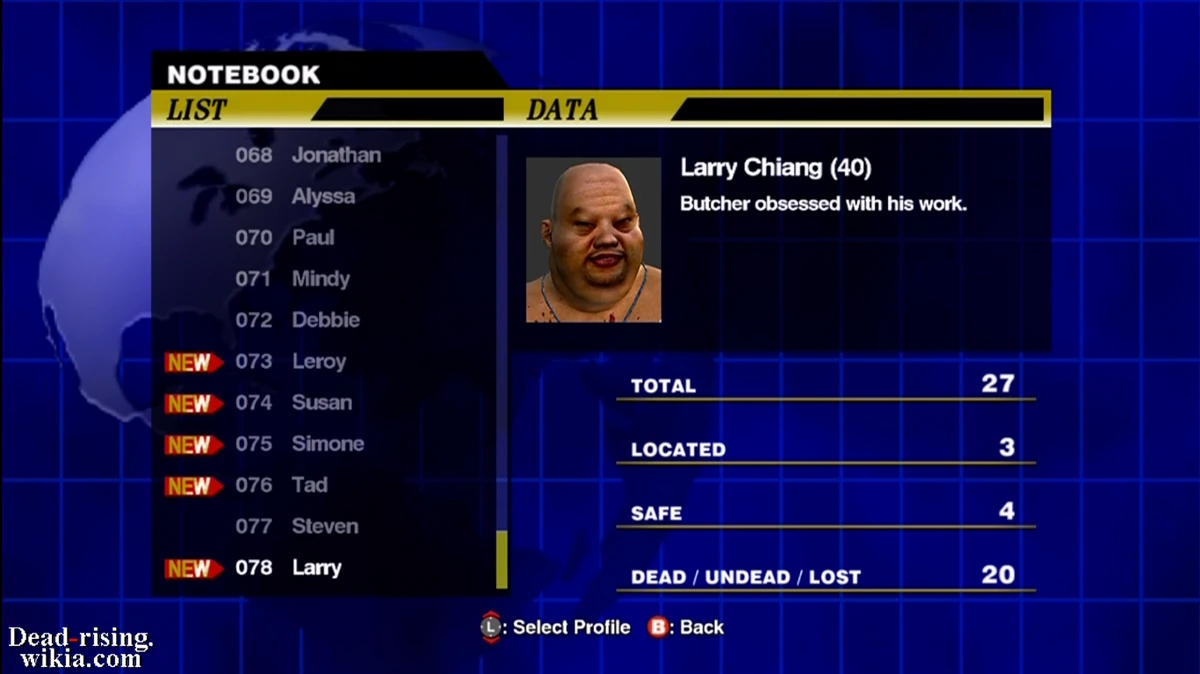 Dead Rising Notebook | Dead Rising Wiki | Fandom