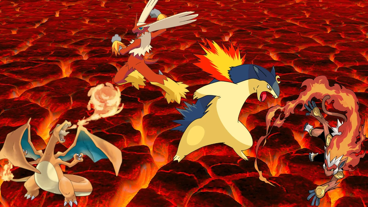 Pokemon Fire Starters Evolutions
